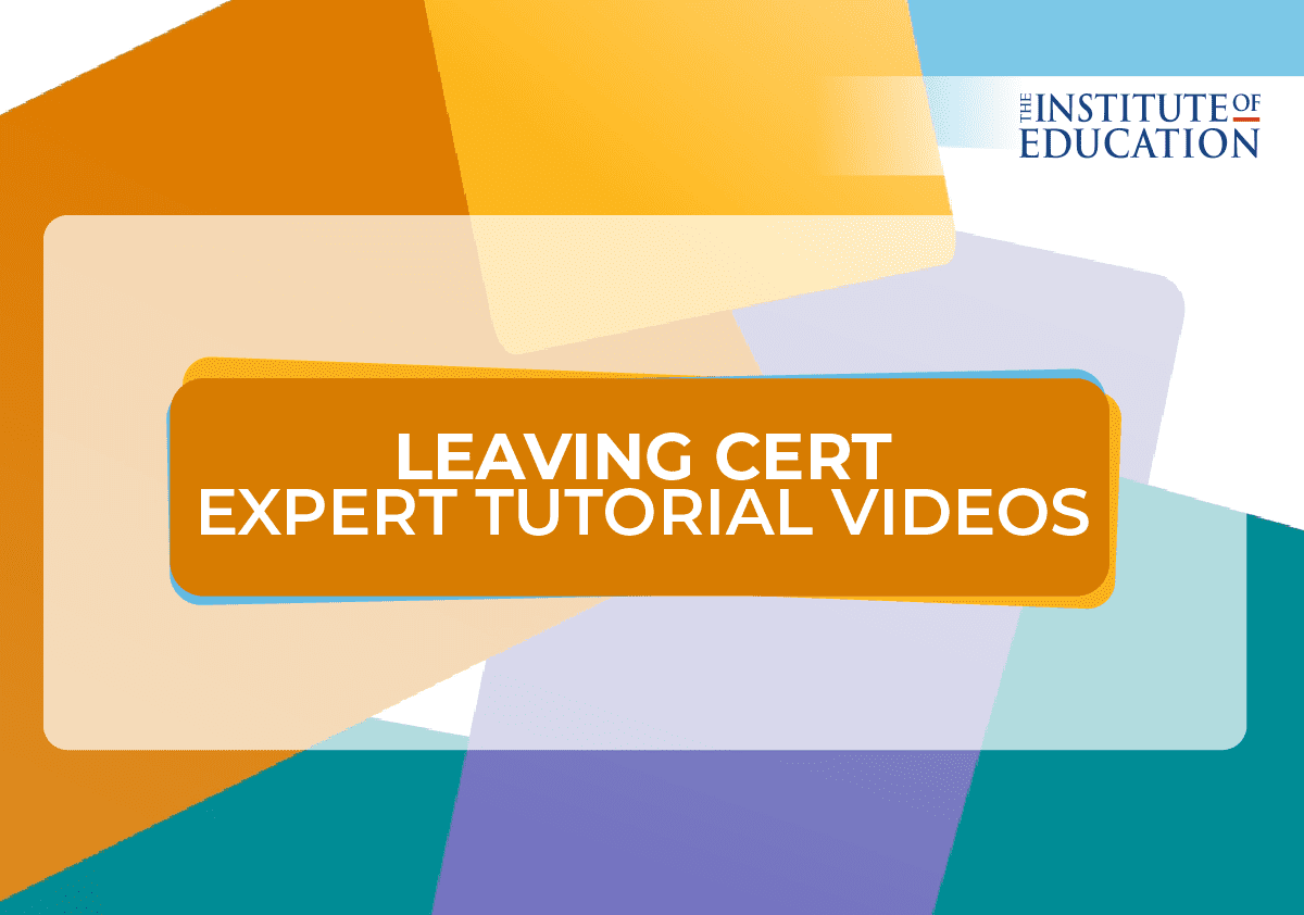 Subject Tutorials on RTÉ Learn| News | Institute of Education